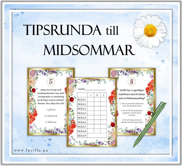 Tipsrunda Midsommar Festfix nu Tipsrunda Midsommar Festfix nu